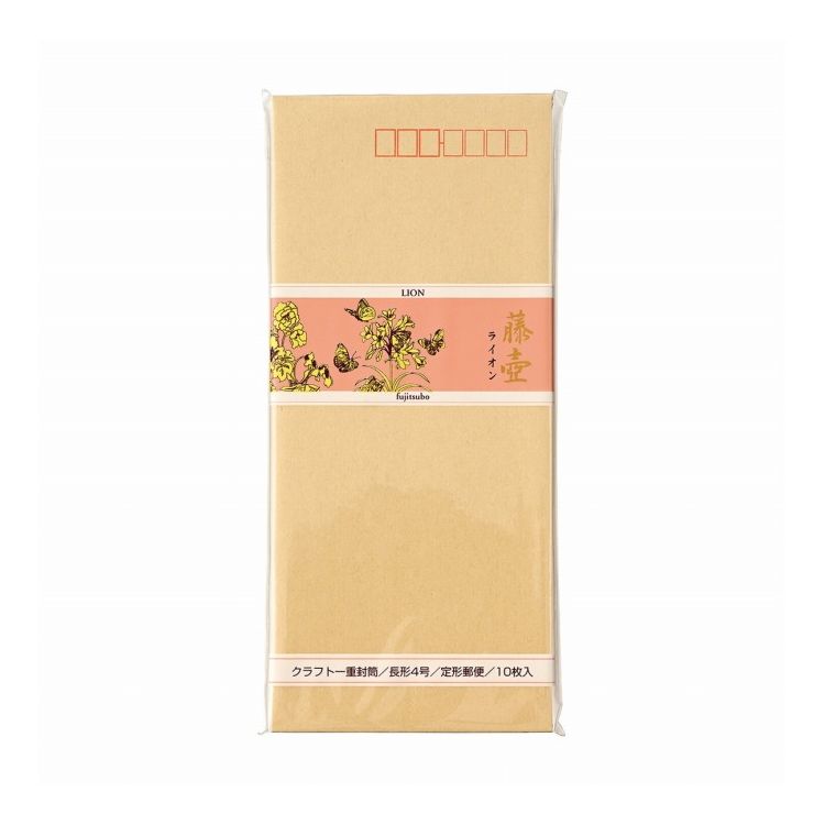 マルアイ クラフト一重 フ-11 ライオンJANコード：4902850020114重量:46g10枚入●【商品説明】●「クラフト封筒 藤壺ライオン 長方4号 10枚入」は、定形郵便用の封筒です。●長型4号。●【原産国】●日本【送料について】...