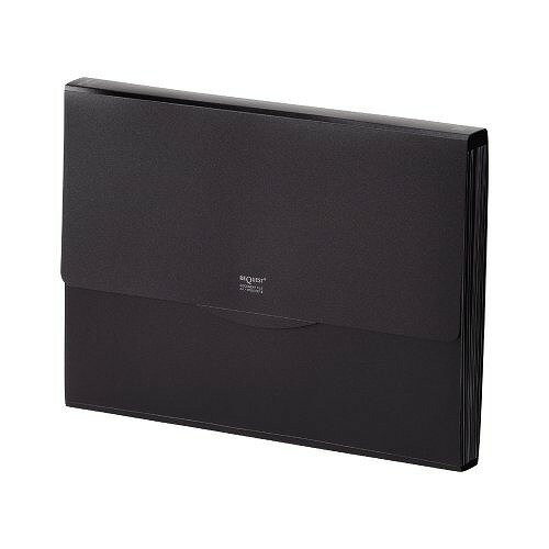 リヒト ドキュメントファイル 黒 G5800-24JANコード：4903419829162寸法:幅 35mm ×奥行 330mm × 高さ 245mm収容量:12仕切(13ポケット)サイズ:A4材質:ポリプロピレン素材:P.P.重要書類の効...
