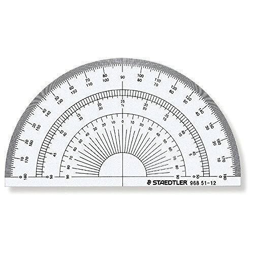 ステッドラー日本 半円分度器 968 51-12JANコード：495541496851330×120×0.5mm重量:1.5gセリース入り分度器12cm【特長】・一般的な分度器です。【送料について】北海道、沖縄、離島は送料を頂きます。