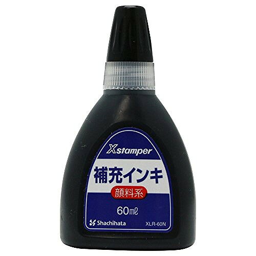 シャチハタ Xスタンパーインキ XLR-60N クロJANコード：4974052716140サイズ: 54.0×38.0×95.5mm重さ:77g容量:60ml型番:XLR-60NXスタンパー用のボトルタイプの補充インキです。顔料系Xスタン...