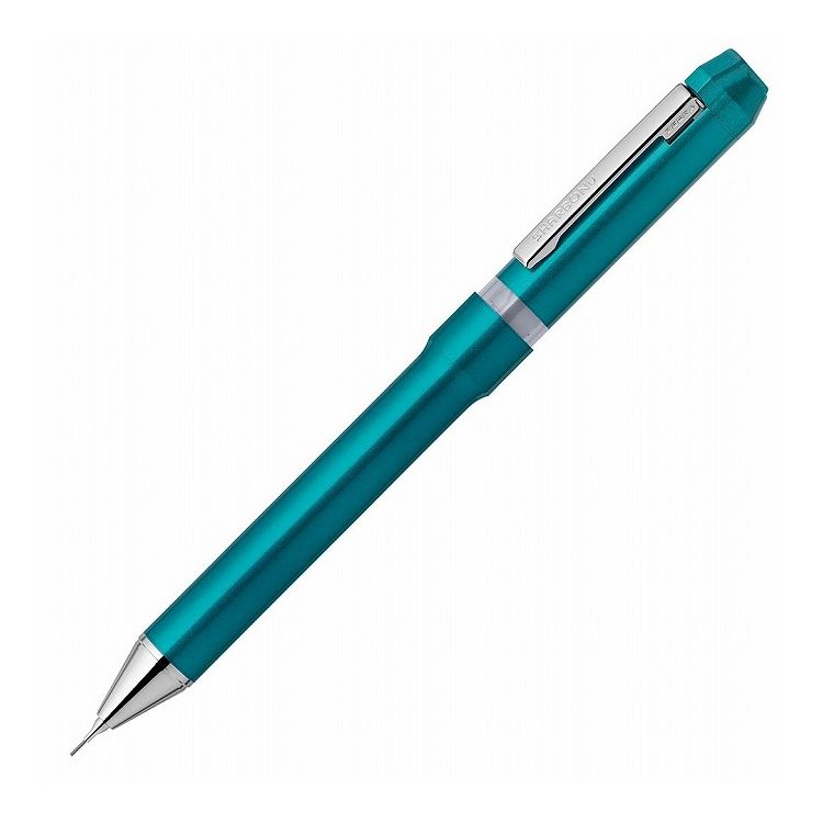 【商品特長】使いやすさを追求した回転式多機能ペン。2色ボールペン+シャープペンシル【仕様】・材質上軸ステンレス、下軸真鍮【送料について】北海道、沖縄、離島は送料を頂きます。