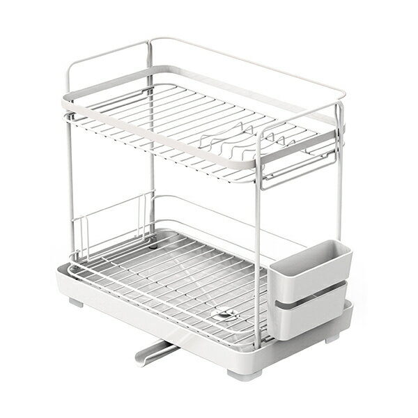 ●省スペースでたっぷり収納できる2段のスリムな水切りカゴです。●水が流れるトレー付きでシンクサイドで使用できます。●可動式の排水口付きなので縦向き、横向きどちらでも対応できます。●止水栓付きなので、排水できない場所でも使用できます。●本体は...