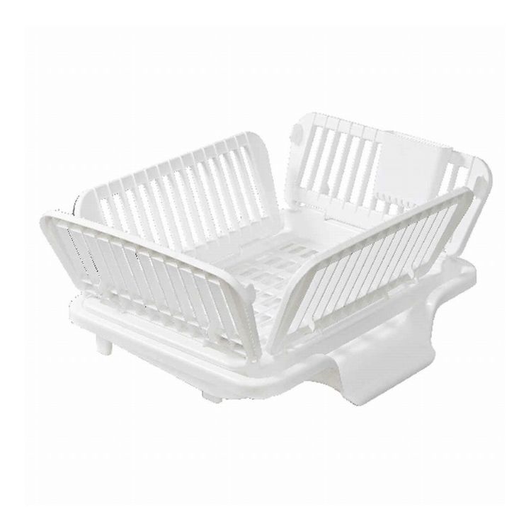 【商品説明】かご側面が折りたためてトレーにスッキリ収まります。水は流出口からシンクに流れ出て水はけ抜群です。かご側面は取り外し可能なので隅々まで洗えます。皿立て仕切り付きなので水切りも抜群です。スリムな箸立て付きです。この商品は縦置きタイプ...