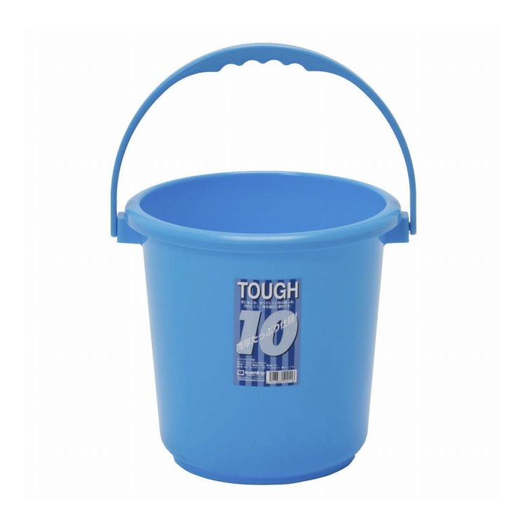 【商品説明】肉厚たっぷりなのでハードな使用にも耐える丈夫なバケツです。取っ手は手になじみ、滑りにくい形状になっています。本体内側には便利な目盛りが付いています。【商品情報】■サイズ約高さ26.5（cm）直径：約28（cm）重量：約550g■...