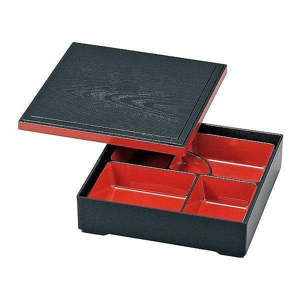 【商品説明】運動会や行楽、お花見などに大活躍の松華堂弁当箱です。大小サイズの異なる仕切りが付いているので、お料理の盛り付けに便利です。仕切りは取り外すことが出来ます。安心の日本製です。【商品情報】■サイズ約 幅22.5×奥行22.5×高さ6...