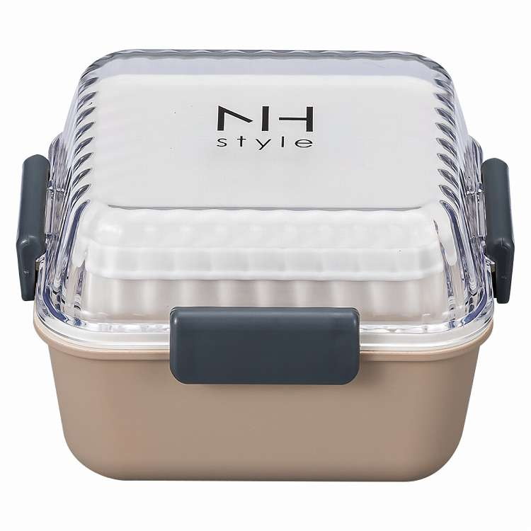 【商品説明】コンパクトだけど沢山入る2段弁当箱です。容量は510ml（上段：220ml、下段：290ml）です。本体は電子レンジ・食洗機対応です。安心の日本製です。【商品情報】■サイズ約 幅13.1×奥行13.1×高さ8.4（cm）■材質本...