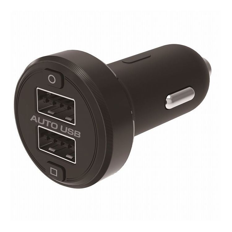 【商品説明】DCソケット周辺をレインボーカラーで照らす！アンビエントライト内蔵DC-USB　7色発光のチップLEDを8個内蔵し、ボタン操作でお好みの発光色に調整可能　向きを気にせず挿し込めるリバーシブルUSB採用製品サイズW33×H33×D...
