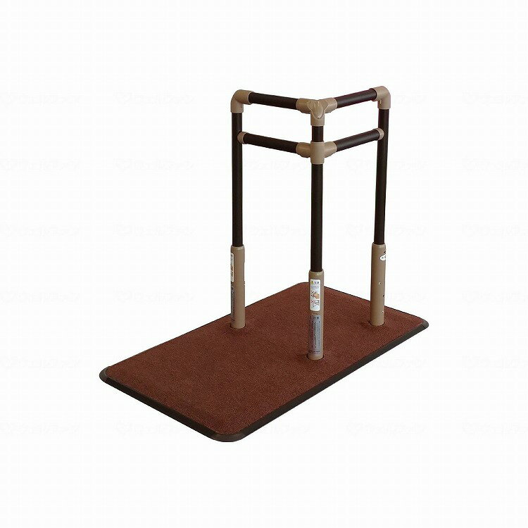 簡単に組立・分解が可能。バリエーションが豊富で用途が広がる手すりです。材質【手すり部】○ジョイント：樹脂○フレーム：アルミ製樹脂被膜※縦部分はアルミパイプとなります。【ベースプレート】○本体：ステンレス○エッジカバー：樹脂○支柱：ステンレス...