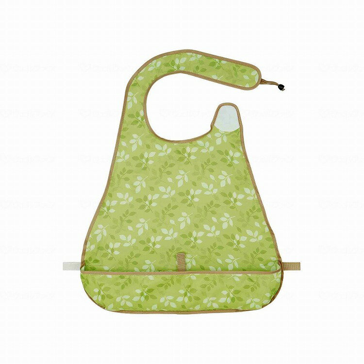 立体のポケット付きで食べこぼしをキャッチ撥水加工が施されているので汚れてもサッと拭き取れる。首周りは肩のところで着脱ができ、サイズ調整が便利な面ファスナー仕様。素材：ポリエステル規格：1枚規格詳細○サイズ：48×61.5cm○乾燥機不可生産...