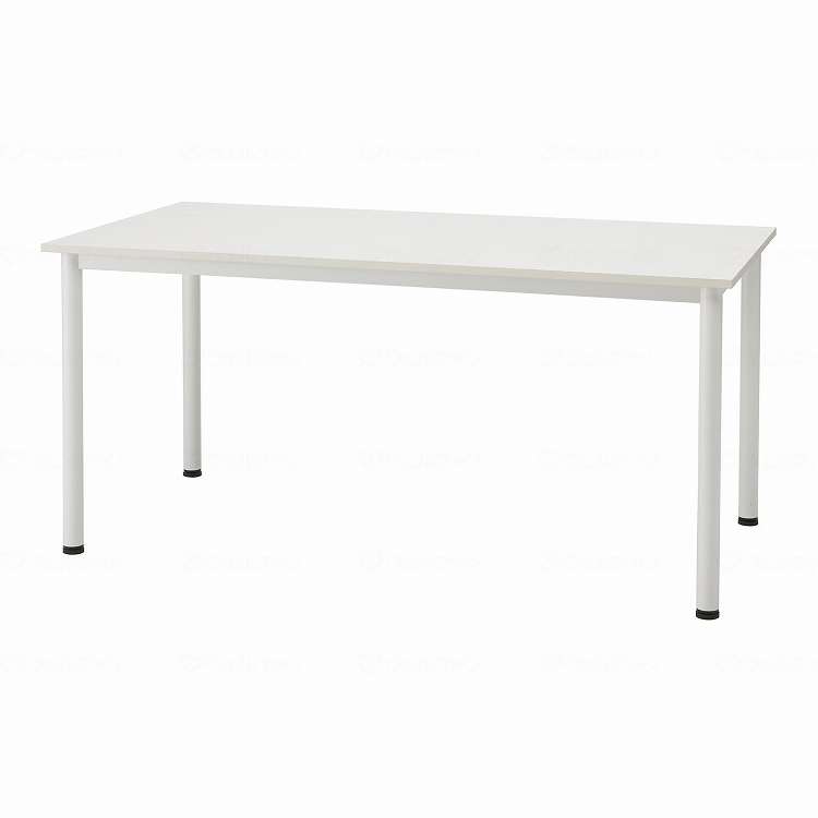 【商品説明】シンプルな4本脚テーブル○材質天板：18mm厚パーティクルボード＋低圧メラミンエッジ：PVCフレーム：スチール粉体塗装ホワイトフレーム＋天板ホワイト○規格詳細サイズ：W1400×D700×H700（mm）【代引きについて】こちら...