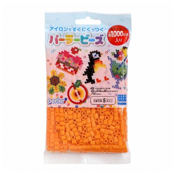 【商品特長】パーラービーズ 単色 No．5004 オレンジ　●約1000P入り【仕様】【対象年齢】5歳【安全基準】CE【生産国】中国【主な材質】プラ：袋：PP＆PE【送料について】北海道、沖縄、離島は送料を頂きます。