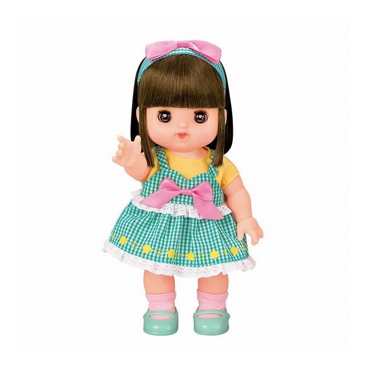 ■商品説明メルちゃんの新しいお友達、おりこうなりこちゃん。はんぶんこできるドーナツ付き。おねんねすると目が閉じます。【同梱内容】りこちゃん(パンツ付)×1、ワンピース×1、ヘアバンド×1、くつした×1、くつ×1、くし×1、ドーナツ×1■対象...