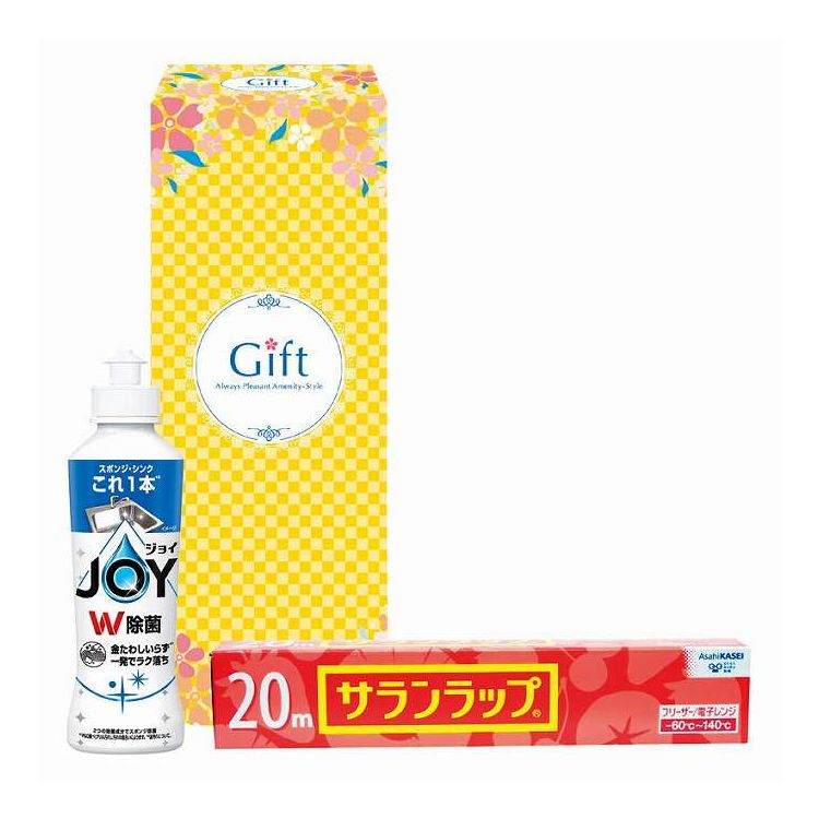 【商品詳細】まな板・スポンジ・ふきんも除菌できるP&G除菌ジョイとサランラップのキッチンセット。内容:サランラップ（22cm×20m）・P&G除菌ジョイコンパクト（170ml）×各1原産国:日本【代引きについて】こちらの商品は、代引きでの出...
