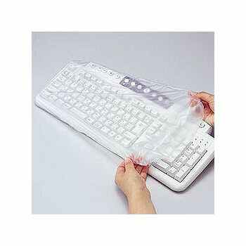 【商品詳細】シャワーキャップ型で取付けやすいマルチキーボードカバー。●どんな形状のキーボードにも使えます。※小型キーボード・ノートパソコンには対応しません。●裏面に巻き込むので水やホコリもよせつけません。●薄いのに破れにくいシルクロン素材で...