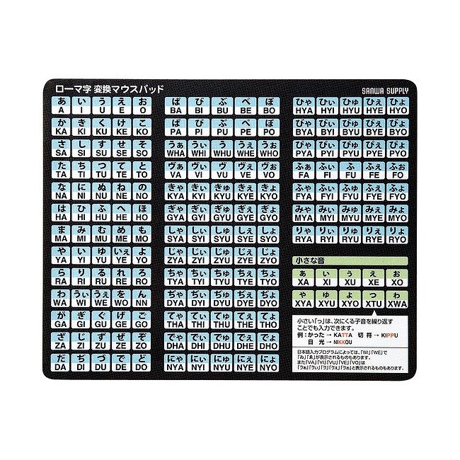 【商品詳細】大きな文字で見つけやすいローマ字マウスパッド●文字が大きくなり、打ちたい文字が見つけやすくなしました。●表面は「ソフトビーズ加工」により、マウス操作が滑らかに行なえます。●表面が汚れたら水拭きで切るので、いつでも清潔な状態でお使...