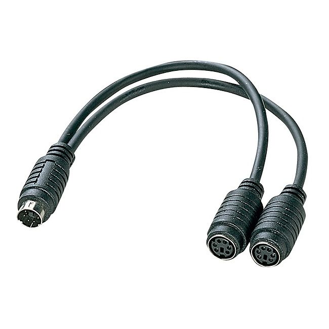【商品詳細】マウス・テンキー共通のPS/2ポート(ミニDIN6pin)を、マウス用・DOS/Vテンキー(NT-DV18シリーズ・DOSV12SV等)用に分配するケーブル。●マウス・テンキー共通のPS/2ポート（ミニDIN6pin）を、マウス...