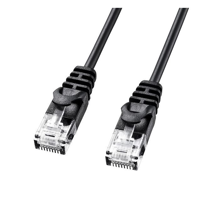 【商品詳細】直径3.8mmの極細タイプ、爪折れ防止カバー付きギガビット対応カテゴリ6LANケーブル●直径わずか3.8mmの極細タイプで取回しが良く、狭い場所や限られて空間の配線に大変便利です。●ギガビットイーサネットに対応したカテゴリ6対応...