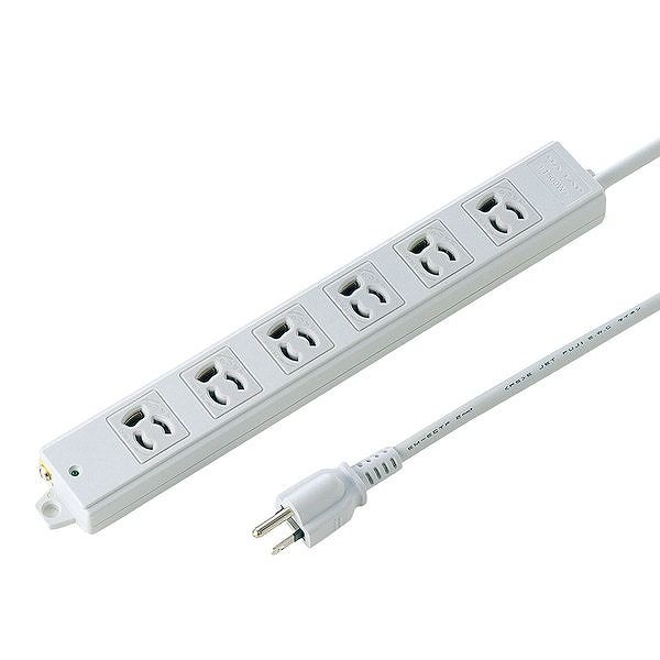 【商品詳細】環境に優しいケーブルを使用。3P抜け止めマグネット・6個口5m。●通電ランプ付き●マグネット付き●熱に強い二重構造ケース●ノーマルプラグ●エコ対応（RoHS対応）「RoHS指令」に基づき、特定有害物質を使用制限した製品です。鉛を...