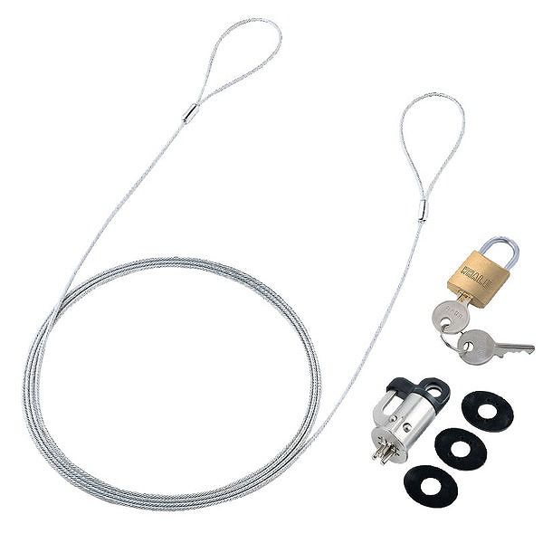 【商品詳細】PCの盗難防止に。マウス・テンキーなど周辺機器も同時にロック。南京錠タイプ。 ●ノート・デスクトップパソコン他セキュリティスロットも持つ機種　（液晶ディスプレイ、プロジェクターなど）に簡単取付け。●マウス・テンキーなど周辺機器も...