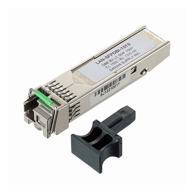 【商品詳細】■インターフェース規格：IEEE802.3z（1000BASE-LX）準拠■コネクタ：機器側/SFPポート、ネットワーク側/LCコネクタ（シンプレックス）■対応ファイバコア径：9μm/125μm■波長TX/RX：1550nm/1...