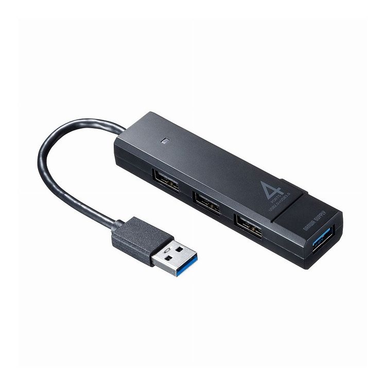 【商品特長】USB3.2Gen1（USB3.1/USB3.0）×1ポート、USB2.0×3ポートのコンボタイプUSBハブ。ブラック。●USB3.2Gen1（USB3.1/USB3.0）×1ポート、USB2.0×3ポートのコンボハブです。●ワ...