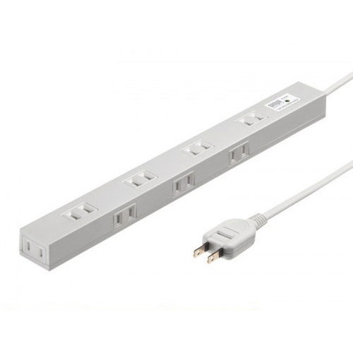 スリムタイプの雷ガード、マグネット付きタップ。雷ガード確認ランプ付き。2m。商品特徴●上面＆側面交互差込口レイアウトでACアダプタ接続に便利なスリムタイプの電源タップです。●雷ガードを内蔵しており、接続機器を雷から守ります。雷ガード作動中は...