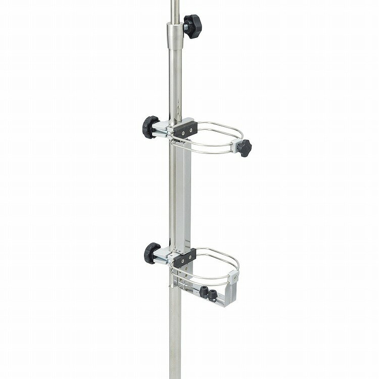 【商品説明】φ25mm支柱専用のアタッチメントです。500Lボンベ専用。製品サイズ：φ105×H350mm材質：本体=ステンレス、クランプ=強化樹脂個装入数：1個原産国または製造国日本使用期限無【送料について】北海道、沖縄、離島は送料を頂きます。