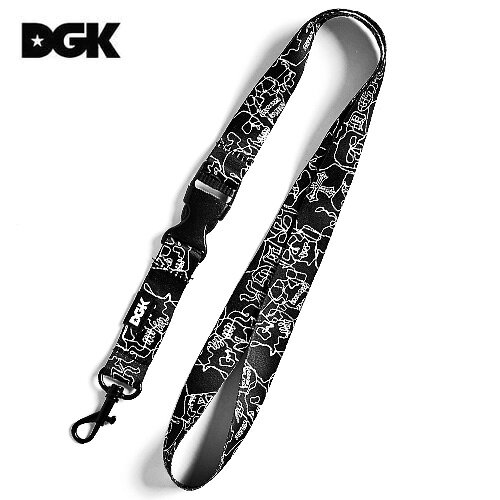 スケートブランド、DGKのVAULT LANYARDです。 このアイテムは、ファッション性と機能性を併せ持ち、スケートボードライフをよりスタイリッシュに演出します！ブラックのデザインは、シンプルでありながらも存在感があり、ストリートファッシ...