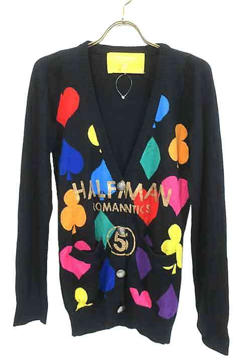 【ブランド/メーカー】HALFMAN ハーフマン 【カテゴリ】トップス 【色】ブラック 【サイズ】 S 【サイズ詳細】 　　着丈約60cm、身幅約42cm、肩幅約27cm、袖丈約-cm、裄丈約-cm 【素材】画像参照 【状態】USED 【コ...