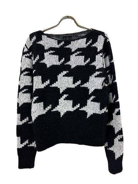 【ブランド/メーカー】Sarah Pacini　サラ・パチーニ 【カテゴリ】トップス 【色】ブラック×ホワイト 【サイズ】 ONESIZE 【サイズ詳細】 　　着丈約57cm、身幅約48cm、肩幅約41cm、袖丈約64cm、裄丈約-cm 【...