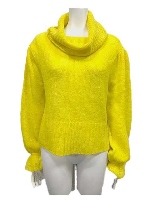 【ブランド/メーカー】TWINSET ACTITUDE ツインセット 【カテゴリ】トップス 【色】イエロー 【サイズ】 XS 【サイズ詳細】 　　着丈約47cm、身幅約48cm、肩幅約48cm、袖丈約56cm、裄丈約-cm 【素材】画像参照...