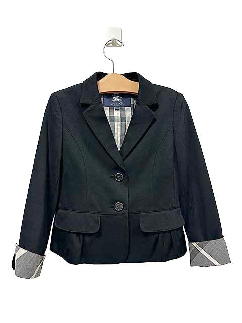 【ブランド/メーカー】BURBERRY LONDON バーバリーロンドン 【カテゴリ】子供服 【色】ブラック 【サイズ】 140A 【素材】画像参照 【状態】USED 【コメント】 　　こちらは中古品です。 　　袖口に汚れあり。 ※写真のイ...