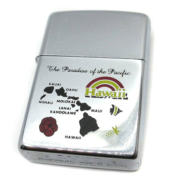 【中古】ジッポー ZIPPO The Paradise of the Pacific Hawaii ハワイ オイルライター 1994年 【ベクトル 古着】 260722ブランドジッポー ZIPPO実寸サイズ---　　状態※着火確認済み 薄い...