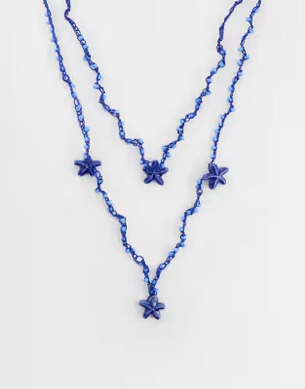 ■ブランド ASOS DESIGN (エイソス)■商品名 ASOS DESIGN mutli-row necklace with blue cording and starfish■商品は海外よりお取り寄せの商品となりますので、お届けまで1...
