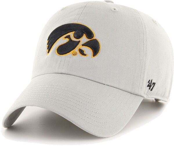 ■帽子サイズ サイズ｜ 頭囲 S/M ｜ 58cm M/L ｜ 60cm ■ブランド '47 (フォーティーセブン)■商品名 ‘47 Men's Iowa Hawkeyes Grey Clean Up Adjustable Hat■商品は海...