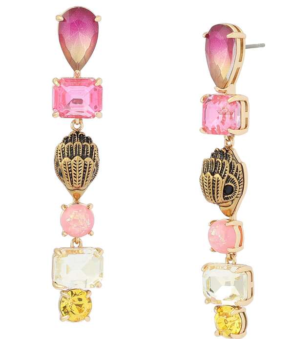 ■ブランド Kurt Geiger London (カートジェイガーロンドン)■商品名 Signature Eagle Resin Gemstone Linear Earrings■商品は海外よりお取り寄せの商品となりますので、お届けまで1...