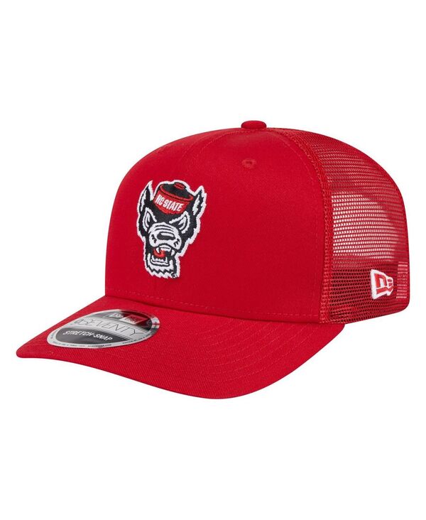 ■帽子サイズ サイズ｜ 頭囲 S/M ｜ 58cm M/L ｜ 60cm ■ブランド New Era (ニューエラ)■商品名 Men's Red NC State Wolfpack Primary 9SEVENTY Trucker Stre...