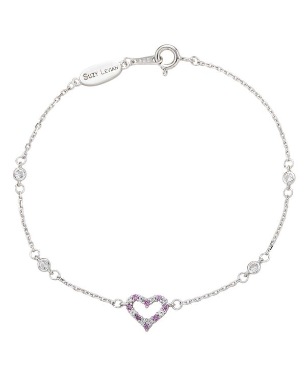 ■ブランド Suzy Levian New York (スージー レヴィアン ニューヨーク)■商品名 Suzy Levian Sterling Sapphire & Created Sapphire Heart Station Bracel...