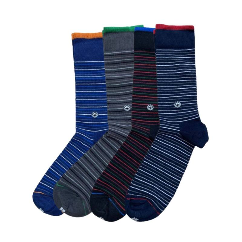 ■ブランド WEAR SIERRA (ウェアシエラ)■商品名 Men’s Cotton Crew Dress Socks Soft Breathable Stylish for Casual Wear - 4 Pair Boxed Set■...