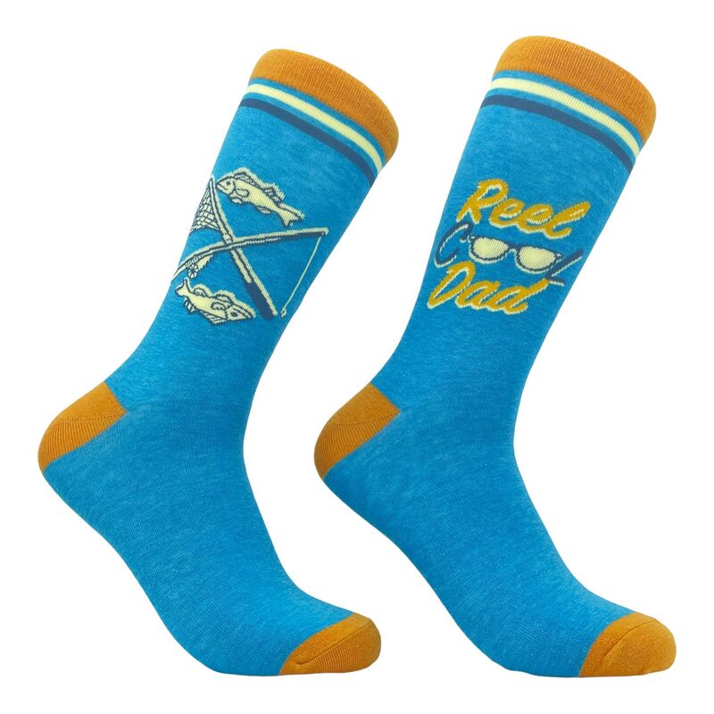 ■ブランド Crazy Dog T-Shirts (クレイジードッグTシャツ)■商品名 Men's Reel Cool Dad Socks Funny Fathers Day Fishing Hilarious Saying Footwea...