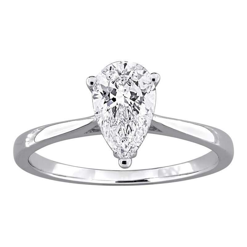 ■ブランド Stella Grace (ステラ グレース)■商品名 Stella Grace Sterling Silver 1 Carat T.W. Lab-Grown Diamond Pear-Shaped Engagement Rin...