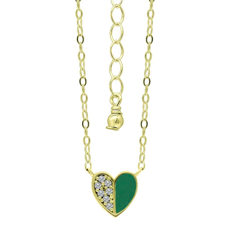 ■ブランド Aleure Precioso (Aleure Precioso)■商品名 Aleure Precioso Sterling Silver Enamel & Cubic Zirconia Heart Necklace■商品は海外...