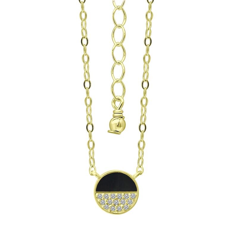 ■ブランド Aleure Precioso (Aleure Precioso)■商品名 Aleure Precioso 18k Gold Over Sterling Silver Enamel & Cubic Zirconia Round ...