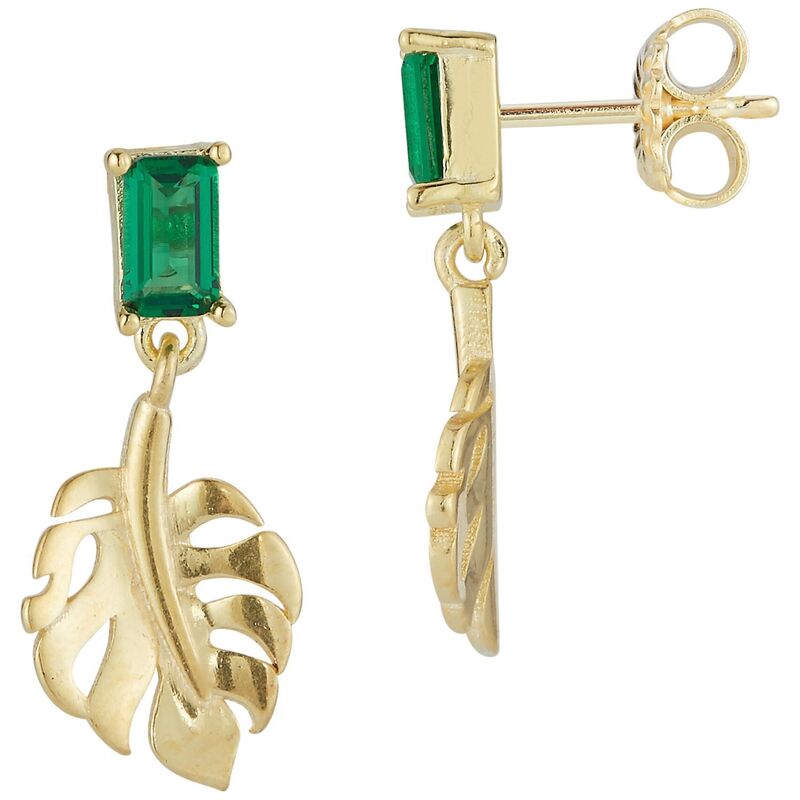 ■ブランド Sunkissed Sterling (Sunkissed Sterling)■商品名 Sunkissed Sterling 14k Gold Over Silver Cubic Zirconia Banana Leaf Ear...