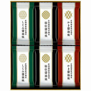 ●セット内容／味付海苔(しじみ醤油味)(8切4枚)・味付海苔(秘伝醤油味)(8切4枚)・味付海苔(かき醤油味)(8切4枚)各6袋●箱サイズ／25.5×5×30.7cm●原産国／日本製●賞味期間／製造日より常温約540日●アレルゲン／小麦・え...