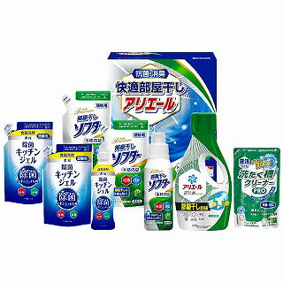 ●セット内容／700gアリエールジェル部屋干し超消臭・200ml除菌キッチンジェル・300g抗菌部屋干しソフター各1本・160ml除菌キッチンジェル(詰替用)・300g抗菌部屋干しソフター(詰替用)各2個・200g液体洗たく槽クリーナーPR...