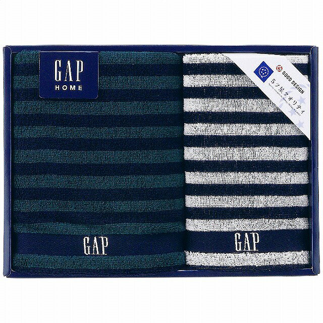 ●セット内容／34×75cmフェイスタオル1枚・34×35cmウォッシュタオル1枚・綿100％・［ベトナム製］●箱サイズ／31×23×5cm・60サイズ・310gGAPとはクリーンで自信に満ち溢れ、快適かつ身近であり、クラシックモダンなブラ...