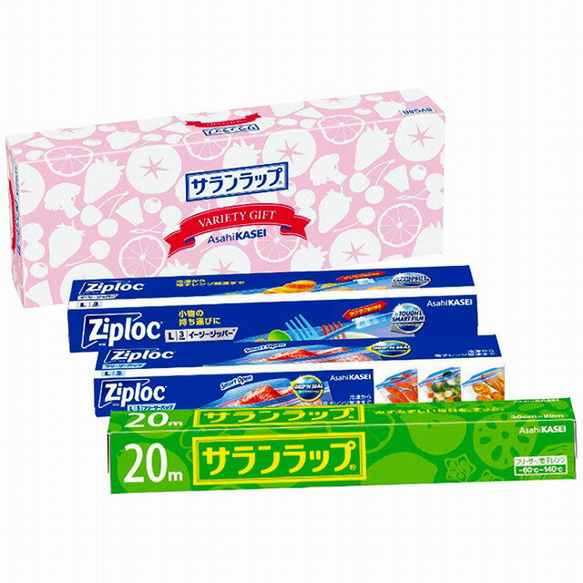 ●セット内容／サランラップ(30cm×20m)1本・ジップロックフリーザーバッグL(5枚入)・ジップロックイージージッパーL(3枚入)各1箱・［日本製］・ジップロック［タイ製］・ジップロックイージージッパー［メキシコ製］●箱サイズ／31.9...