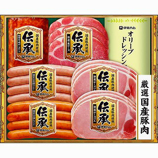 ●セット内容／●特選（ロースハム45┣g┫×2、肩ロース66┣g┫、あらびき燻しウインナー・あらびき芳醇ウインナー各85┣g┫、炙り焼ポークローフ160┣g┫）、オリーブドレッシング60┣ml┫●箱サイズ／31.4×25.4×3.1cm●原...
