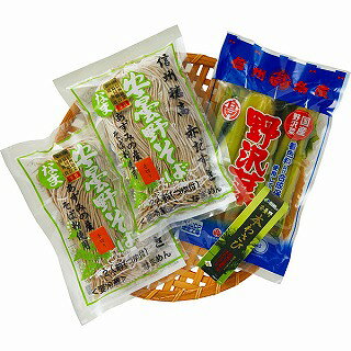 ●セット内容／●信州安曇野生（なま）そば2人前（めん220┣g┫・つゆ55┣ml┫×2）×2、信州名産野沢菜漬360┣g┫×1、安曇野本わさび（粗目わさび茎入り）30┣g┫×1●箱サイズ／25.5×21×13.5cm●原産国／日本●重量／1...